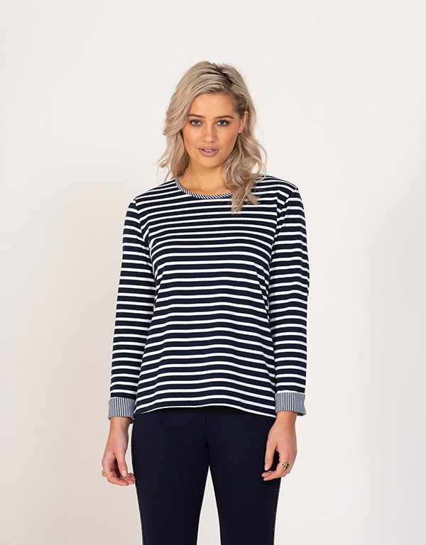 Macjays Top L/S Cuff Neck Detail - Brands-Ladies : Yarntons | New ...