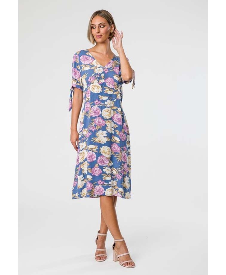Democracy Dress Pippa Printed Tie Sleeve - Brands-Ladies : Yarntons ...