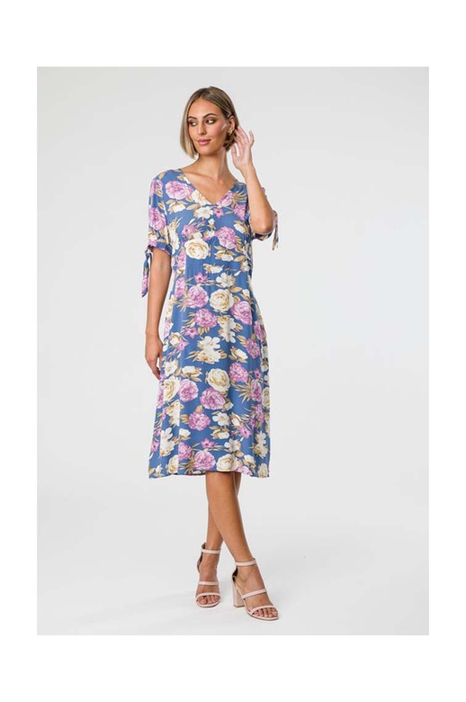 Democracy Dress Pippa Printed Tie Sleeve - Brands-Ladies : Yarntons ...