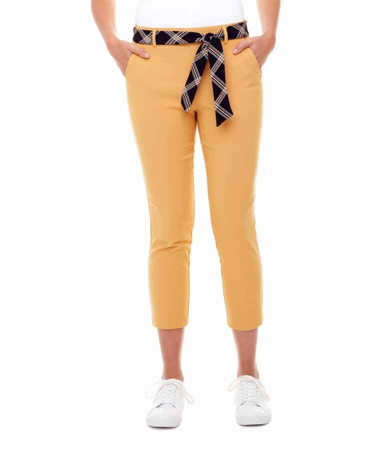 Up! Pants Crop Print Tie Waist - Brands-Ladies : Yarntons | New Zealand ...