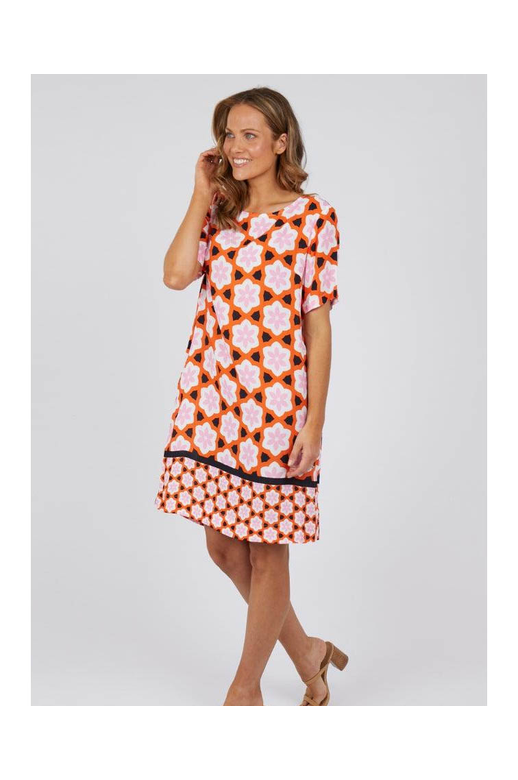 Elm Dress Geo Floral Border - Brands-Ladies : Yarntons | New Zealand’s ...