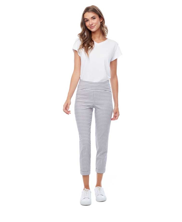 Up! Pant Gingham Cuffed Cropped - Brands-Ladies : Yarntons | New ...