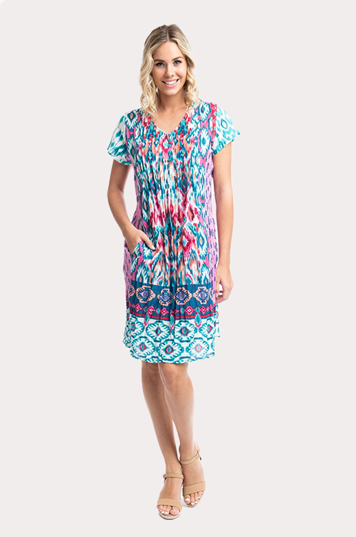 Orientique Dress Easy Fit Izmir Turq - Brands-Ladies : Yarntons | New ...