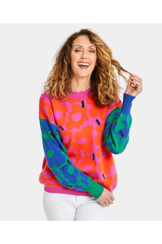 Clarity Jumper Multi Daisy - Brands-Ladies : Yarntons | New Zealand’s ...