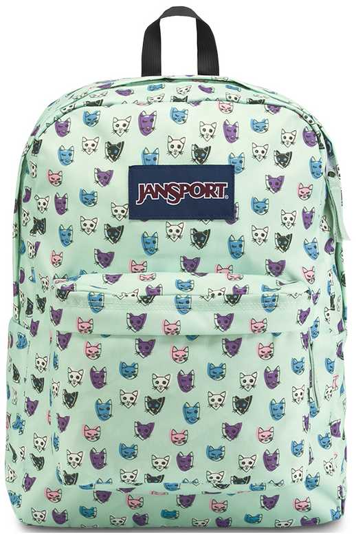 Jansport Superbreak - Brook Green Cool Cats - School Bags | Yarntons ...
