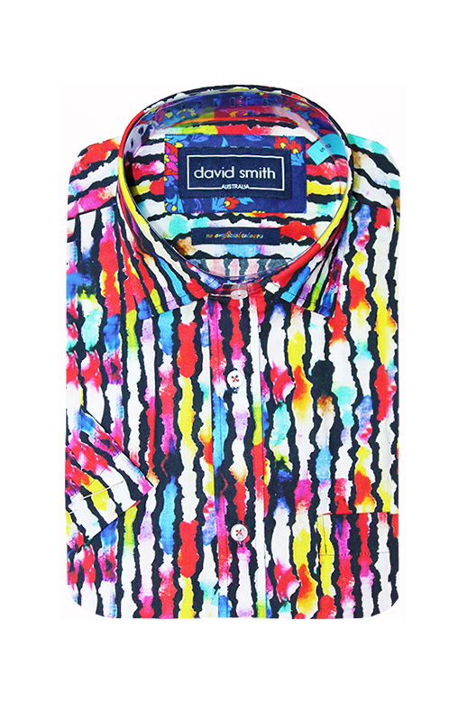 David Smith Shirt S/S Print - Men's Shirts | Yarntons | Free NZ ...