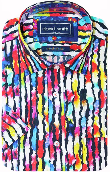 David Smith Shirt L/S Print - Men's Shirts | Yarntons | Free NZ ...
