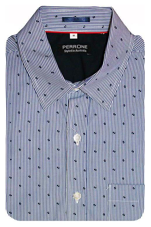Perrone Shirt S/S Stripe Print - Brands-Mens : Yarntons | New Zealand’s ...