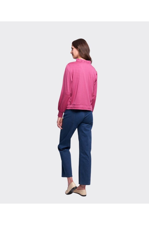 Foil Jacket Ruffle Neck Merino - Brands-Ladies : Yarntons | New Zealand ...