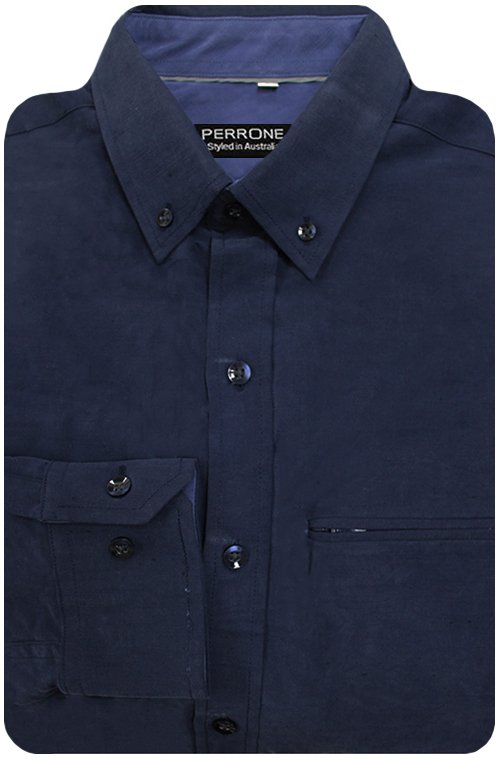 Perrone Shirt L/S Travel Plain - Brands-Mens : Yarntons | New Zealand’s ...
