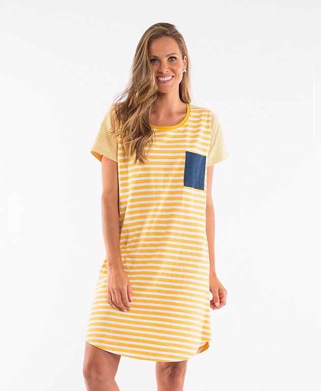 Elm Dress S/S Knit Contrast Pocket - Women's Dresses | Yarntons | Free ...