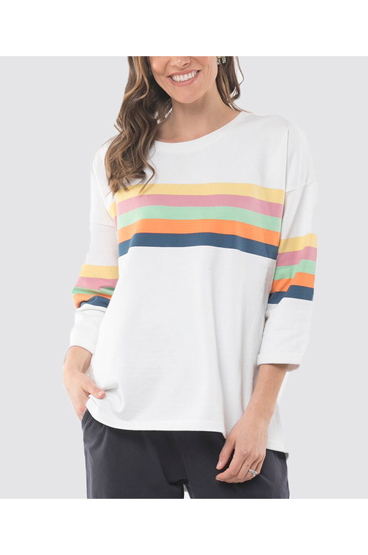 Elm Sweat Chest Stripe - Women's Tops | Yarntons | Free NZ shipping on ...
