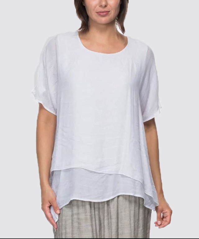 Clarity Top Crinkle Layered - Women's Tops | Yarntons | Free NZ ...