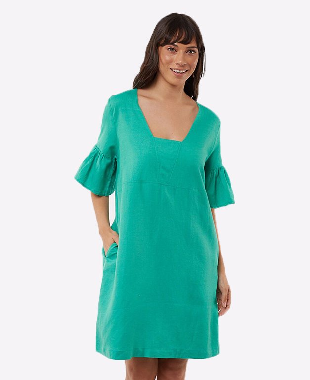 Elm Dress Frill Sleeve Dandelion - Women's Dresses | Yarntons | Free NZ ...